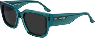 Karl Lagerfeld unisex, Accessoires, Vert, Taille: ONE Size Lunettes de soleil inject&eacute;es