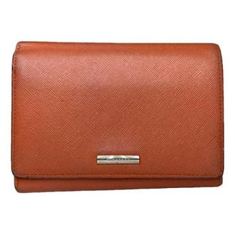 Burberry Pre-owned Vintage Leder Portemonnaie - - Pre-owned - Damen - Orange - ONE SIZE