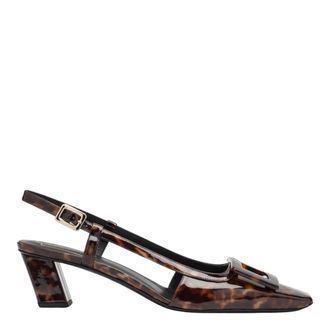 Roger Vivier Femme, Chaussures, Brun, Taille: 37 1/2 EU Belle Vivier Turtle Slingback