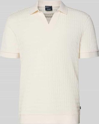 Joop Poloshirt mit gerippten Abschl&uuml;ssen Modell Cleison