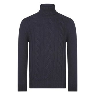 Gran Sasso Ciclista Rollkragenpullover - - Knitwear - Herren - Blau - L