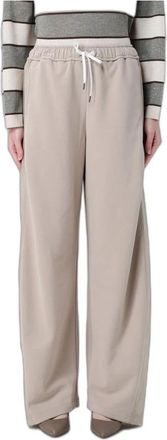 Brunello Cucinelli Hosen mit Kordelzug - - Trousers - Damen - Beige - S