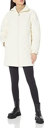 Amazon Essentials Doudoune mi-Longue en Polyester recyclé, Coupe décontractée (Grandes Tailles Disponibles) (Déjà Amazon Aware) Femme, Ivoire, XL
