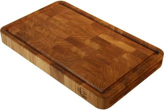 EcoFurn Ecofurn - Planche &agrave; d&eacute;couper en ch&ecirc;ne huil&eacute; avec huile de lin offerte Cut 40 x 25 cm