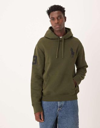 Polo Ralph Lauren Kapuzenpullover in Grün mit großem Markenlogo