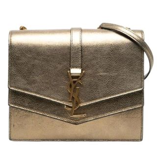 Saint Laurent Pre-owned Cuir sacs-ports-paule - Femme - Pre-owned - Brun - Taille: ONE Size