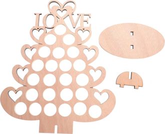 Hemobllo Party Schokoladenständer Aus Holz Mehrschichtiges Schokoladenregal Herzförmiger Schokoladenhalter Für Party Und Hochzeitsdekoration Mit Stabiler Basis