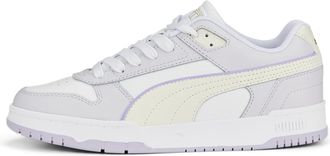 Puma Rbd Game Low Track Schuh f&uuml;r Herren, Gr&ouml;&szlig;e 45, Puma Wei&szlig;, Vapor Grey, Fr&uuml;hlings-Lavendel, PUMA Gold, 37.5 EU