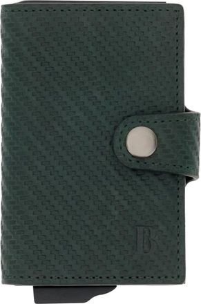 Boggi Milano Homme, Accessoires, Vert, Taille: ONE Size Porte-cartes de cr&eacute;dit en cuir imprim&eacute;