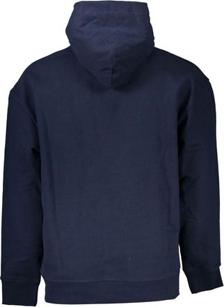 Tommy Hilfiger Logo-Embroidered Cotton Hoodie - Navy