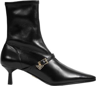 Prada Stretch Nappa Leather Ankle Boots