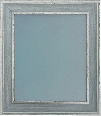 Frames by Post Scandi Bilderrahmen, Used-Look, mit blauer Rückwand, 40,6 x 30,5 cm, Blau