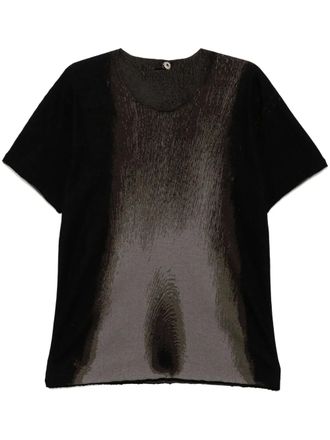 Label Under Construction t-shirt à imprimé graphique - Noir