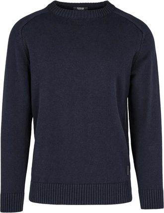 Bomboogie Homme, Pulls, Bleu, Taille: L Pull ras du cou en coton et nylon