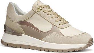 Geox Femme D Desya Basket, Beige, 35 EU