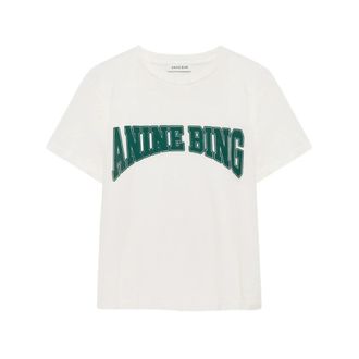 Anine Bing Shelley Tee - - Tops - Damen - Wei&szlig; - XS