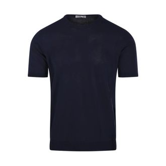 Roberto Collina Homme, Tops, Bleu, Taille: XL Pull Col Rond