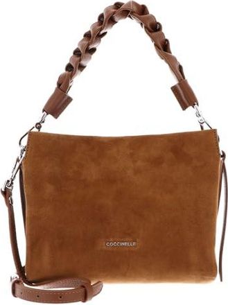 Coccinelle Cuir sac à main sac à épaule bandoulière Boheme Handbag Suede Grainy Leather Cognac/Cognac marron clair