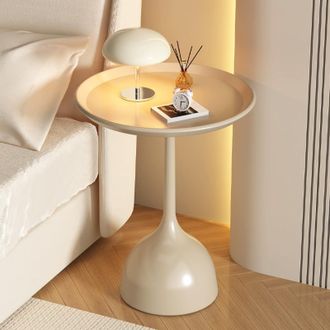 Generic Kleiner Beistelltisch, Runder Beistelltisch, Kleiner Nachttisch Mit Vergr&ouml;&szlig;Erter Halbkugelf&ouml;Rmiger Basis, Konkave Tischplatte for Wohnzimmer, Schlafzi