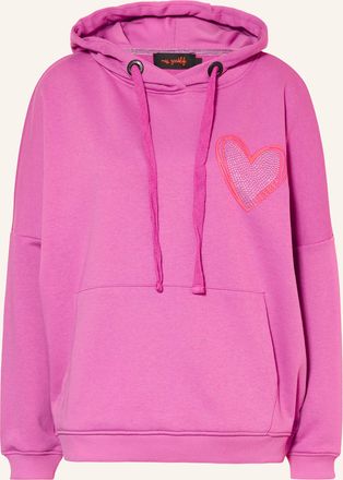 Miss Goodlife Miss Goodlife Hoodie Mit Schmucksteinen lila
