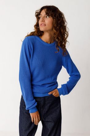 SKFK Damen vegan Pullover Iradi Blau