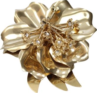 Miu Miu Femmes Broches M&eacute;tal Dor&eacute;