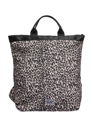 s.Oliver Rucksack aus Nylon mit Animal-Muster und Label-Patch