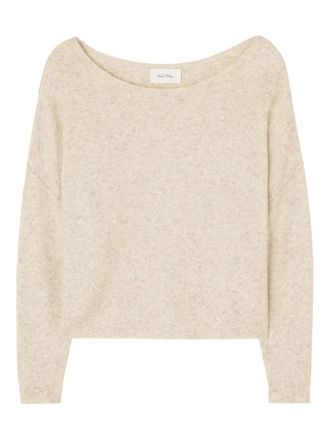 American Vintage pull Damsville &agrave; encolure bateau - Tons neutres