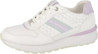 Tom Tailor Damen 5398007 Sneaker, White Lavender, 39 EU