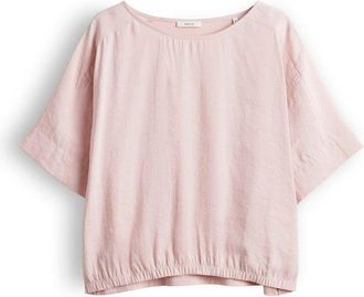 OPUS Kurzarmshirt Seira aus weicher Webware mit dezenter Struktur Der Gummibund sorgt f&uuml;r angenehmen Sitz im Alltag