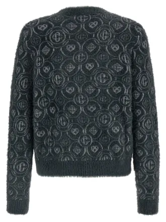 Casablanca Monogram Jacquard Sweater - Gray
