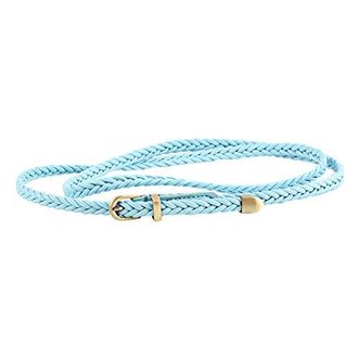Generic Ceinture Elastique Femme - Ceinture tress&eacute;e &eacute;l&eacute;gante pour femme avec boucle ardillon accessoire d&eacute;contract&eacute; mince pour robe et chemise