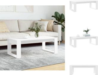 vidaXL Couchtisch Wei&szlig; 102x50x35 cm Holzwerkstoff - Couchtisch - Wohnzimmertisch - Holzt Tisch - Wei&szlig;er Couchtisch - Moderner Couchtisch