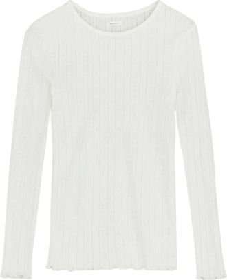 Skall Studio Femme, Tops, Blanc, Taille: 38 FR Edie Longsleeve