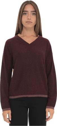 Pennyblack Pull-over col V Pbpedile - Femme - Pulls - Rouge - Taille: 38 FR