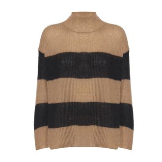 Max Mara Femme, Pulls, Brun, Taille: 38 FR Dolcevita a Costa Inglese Tenna