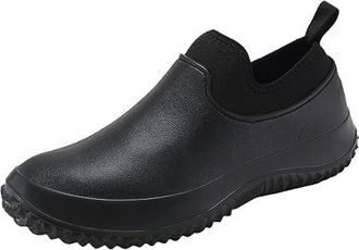 Generic Bottes en caoutchouc pour homme femme de travail imperm&eacute;ables Protection contre les claboussures courtes Couleur unie Facile d&eacute;sinfecter avec Finition