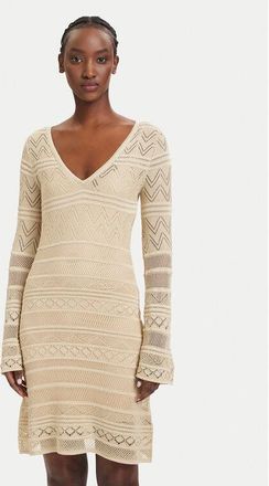 Guess Strickkleid W5GK48 Z3E22 Beige Slim Fit