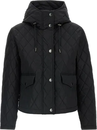 Burberry Femme, Vestes, Noir, Taille: 42 FR Pembroke Quilted Jacket
