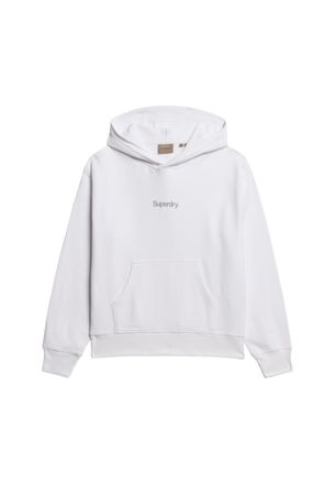 Superdry Damen City Hoodie mit lockerer Passform und Core-Logo Brillant Wei&szlig; 42