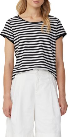 s.Oliver T-Shirt mit Rollkanten und Flammgarnstruktur