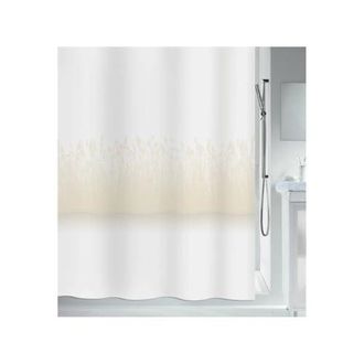 Spirella Kollektion Roseaux, Duschvorhang Textil 120 x 200, 100% Polyester, Sand