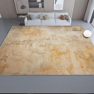 Generic Tapis de Décoration Rétro Shabby Chic Tapisserie - Beige Antidérapant Tapis de Salon, 140 x 200 cm Super Doux Cuisine Balcon Moquette Lavable pour Cha