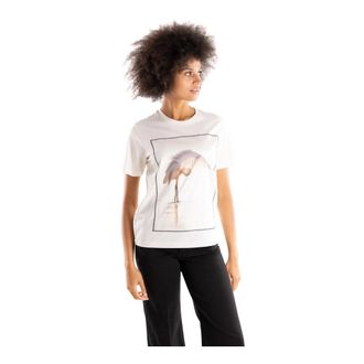 Bastille T-Shirt mit Rundhalsausschnitt und kurzen &Auml;rmeln - - Tops - Damen - Beige - L