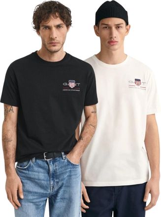 GANT | 2er Pack Herren T-Shirt mit gesticktem Archiv-Schild