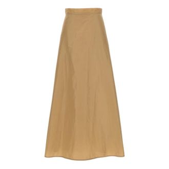 Jil Sander Femme, Jupes, Beige, Taille: 36 FR Flared Long Skirt