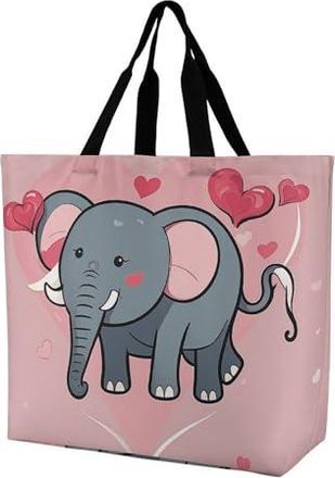 Generic Style De Gribouillage Monochrome En Forme De Coeur Et De Queue Sac Courses D&eacute;contract&eacute; Sacs De Courses R&eacute;utilisable Sac &Agrave; Bandouli&egrave;re Pour Shopping Gy