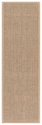 Safavieh Naturfaser Teppich für Wohnzimmer, Esszimmer, Schlafzimmer - Natural Fiber Collection, Kurzer Flor, Natur und Beige, 76 X 122 cm
