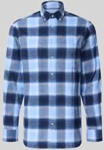 Christian Berg Freizeithemd aus Flanell mit Button-Down-Kragen