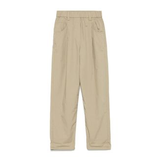 Brunello Cucinelli Weite Hose - - Trousers - Damen - Gr&uuml;n - S